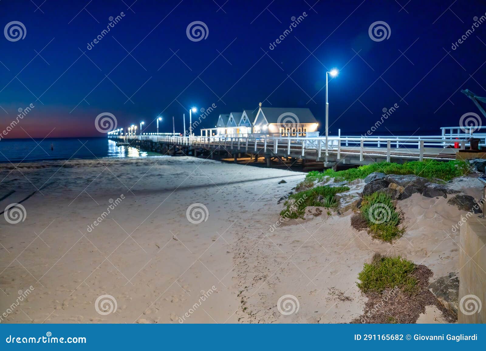 Busselton Jetty at Sunset, Western Australia Editorial Photography ...