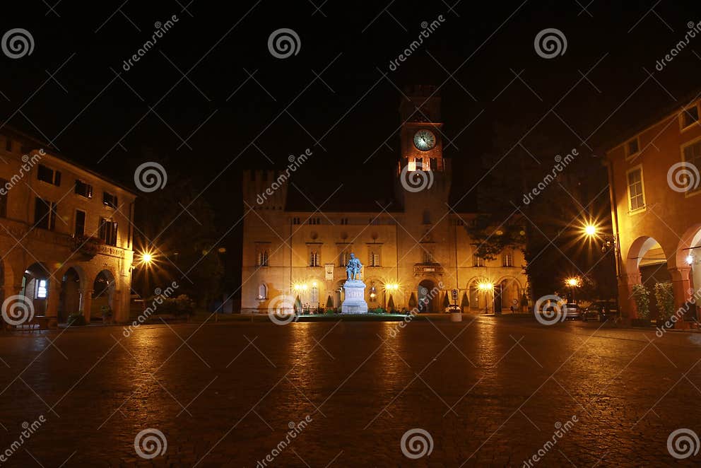Busseto stock image. Image of giuseppe, verdi, night - 14533627