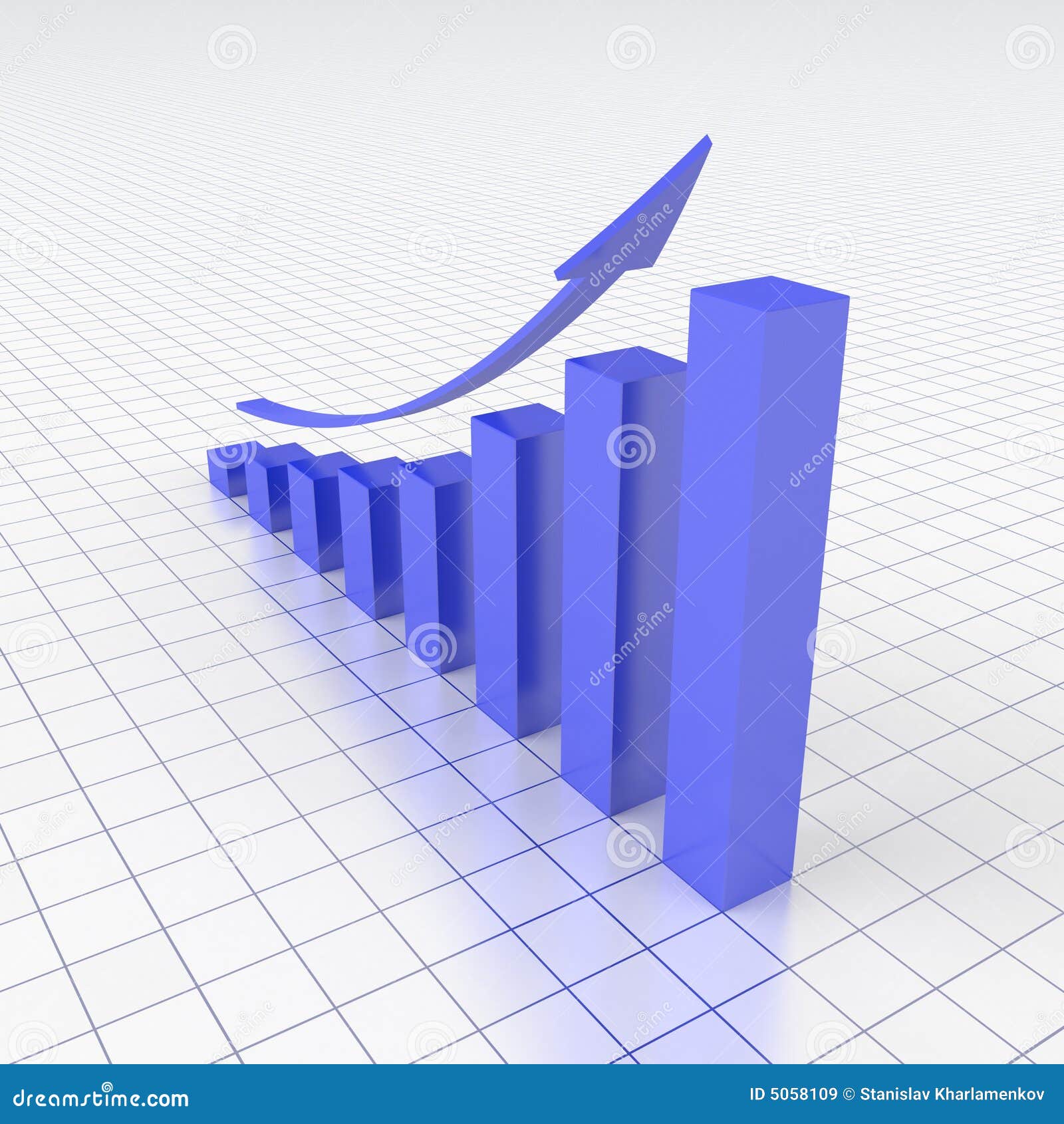 Bussines graph stock illustration. Illustration of chart - 5058109