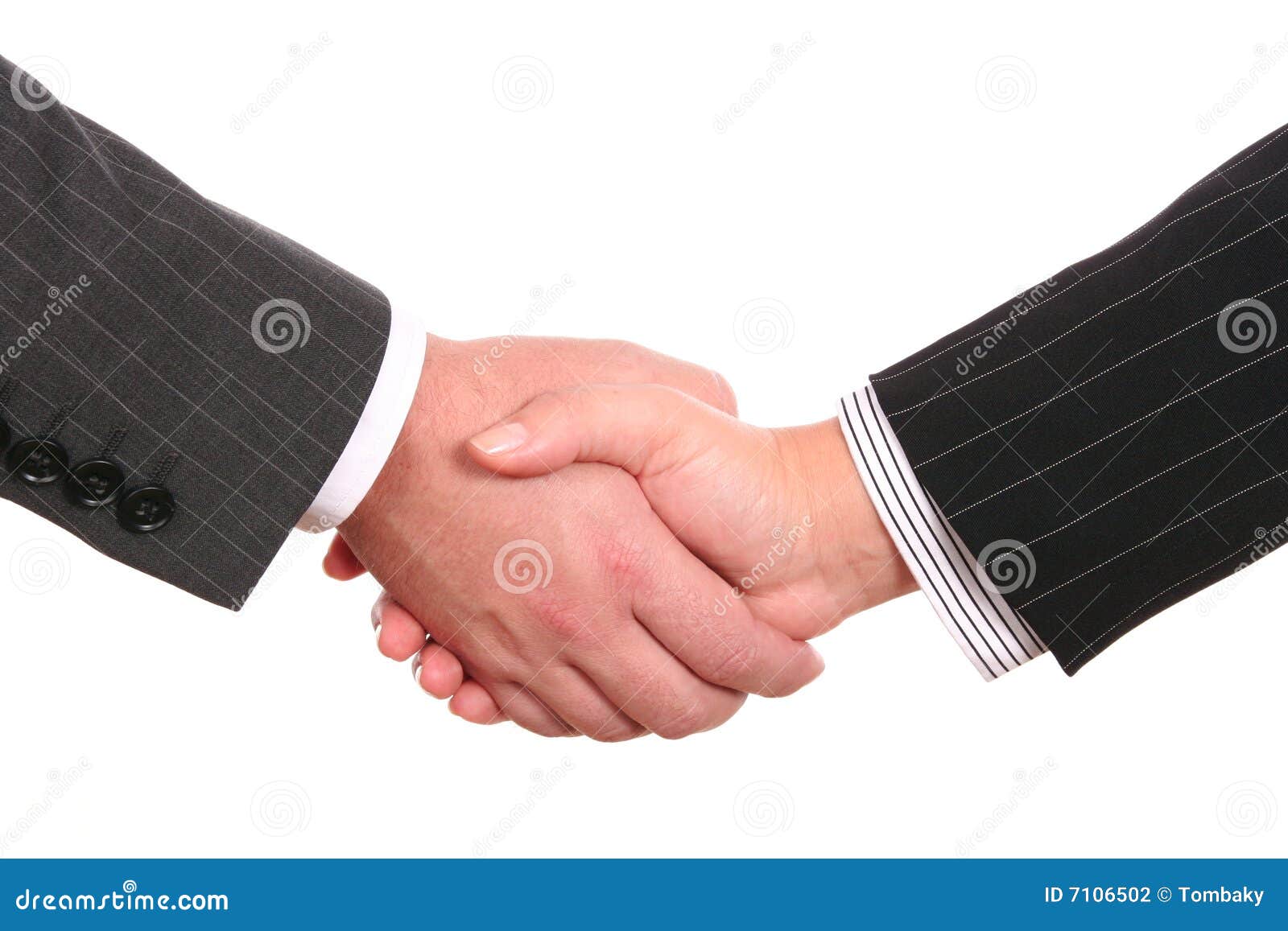 Handshake Isolated On Business Office Background Royalty-Free Stock ...