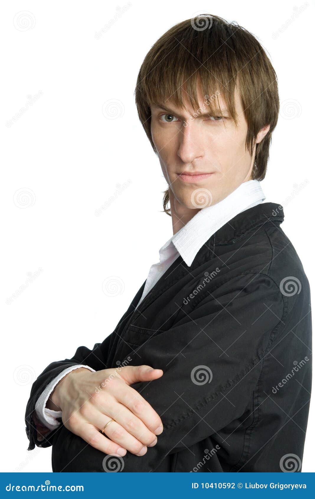 The bussines man stock photo. Image of folder, dress - 10410592