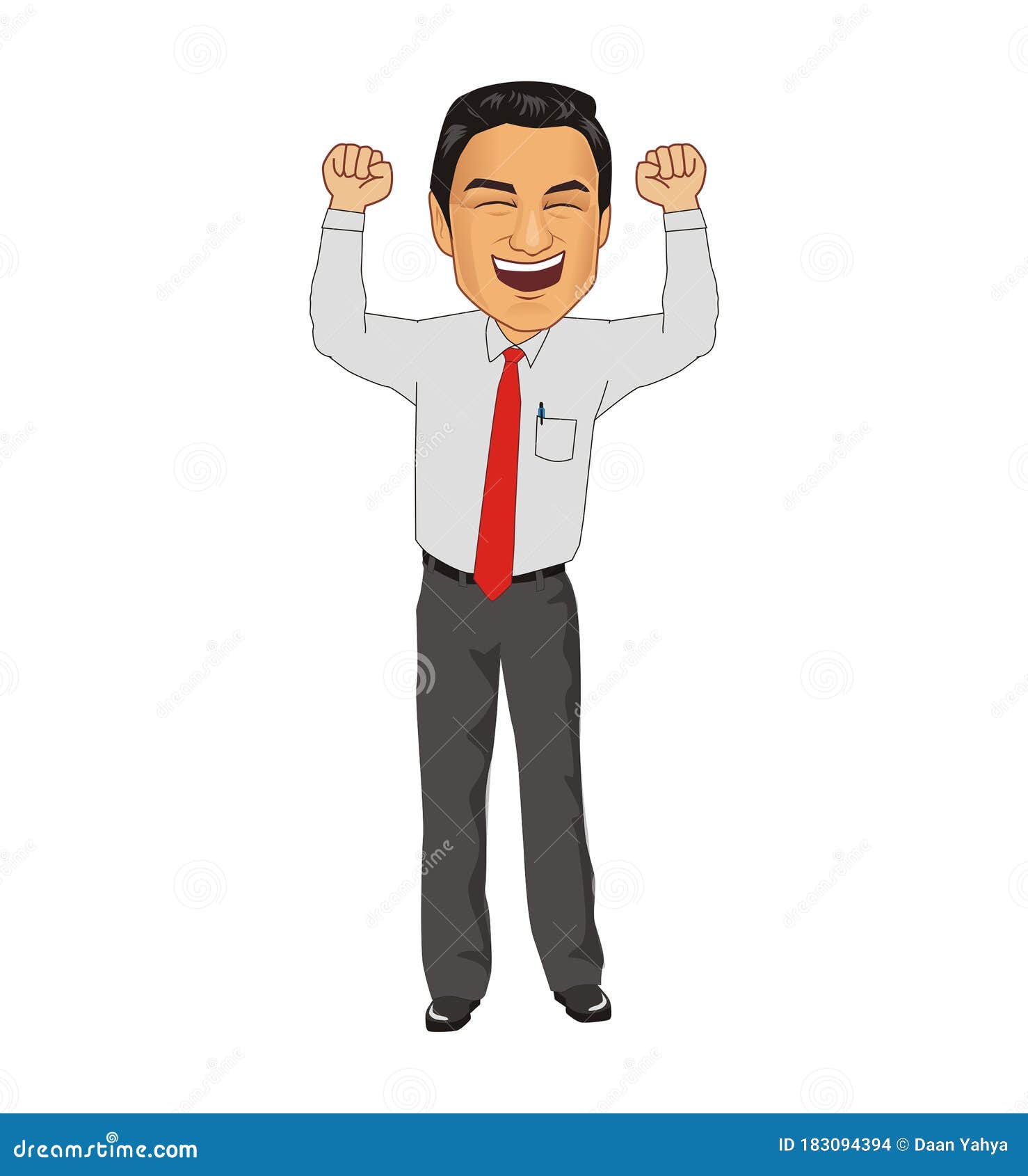 Bussinesman Super Excited Cartoon Illustration Stock Illustration ... Bussinesman Super Excited Cartoon Illustration Stock Illustration ...
