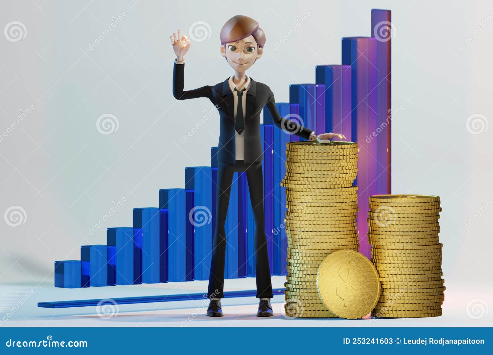 Bussiness Has Done Great Work . Concept Office and Analysing ...