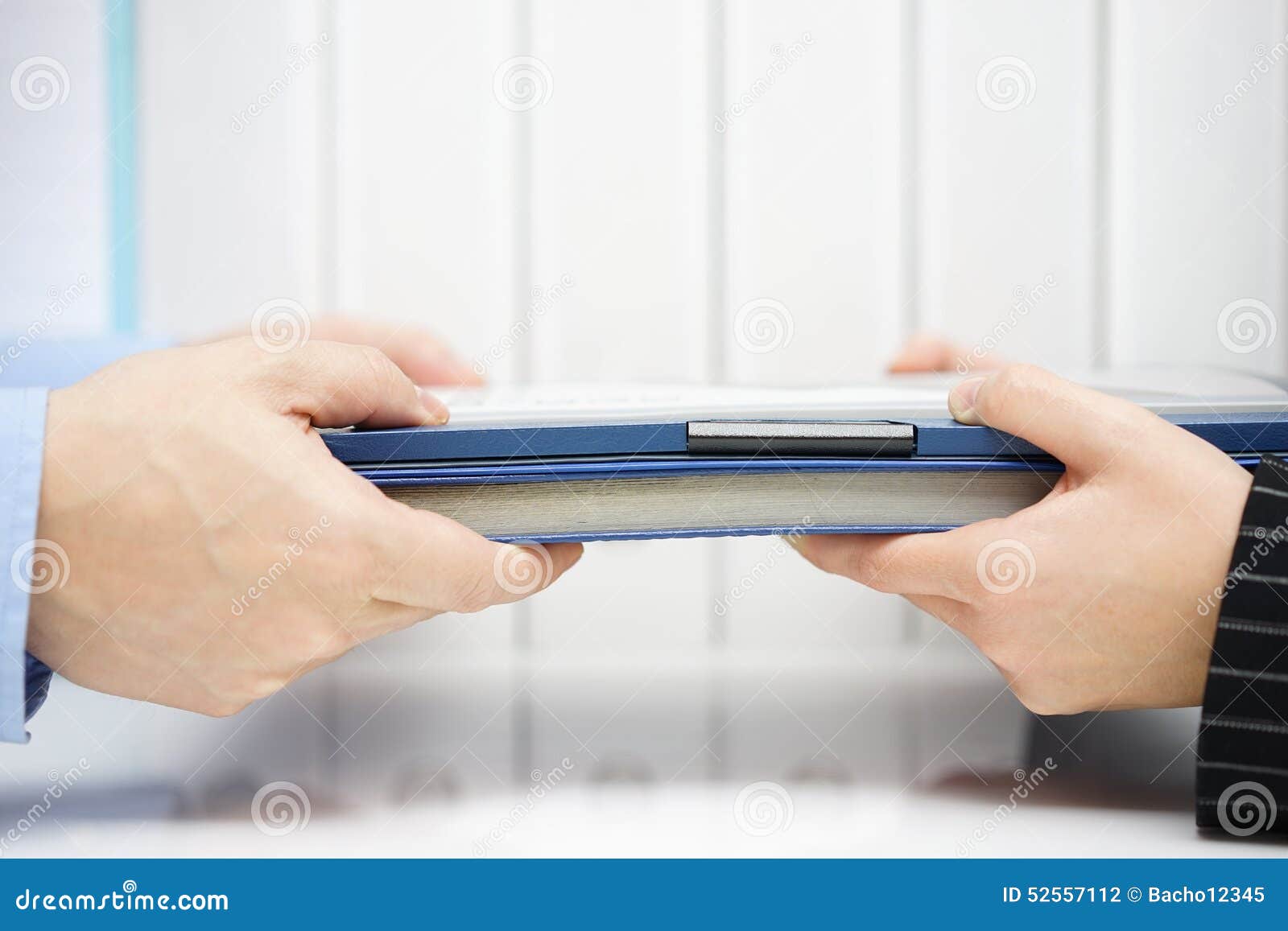 Bussinessman is Receiving Documentation from His Client Stock Photo ...