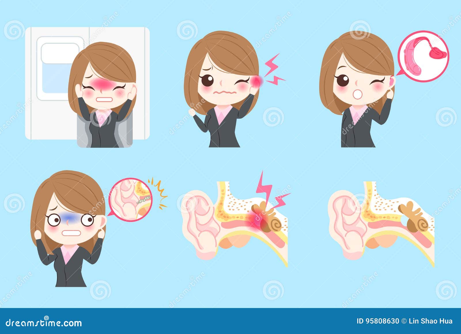 Tinnitus Vector Illustration | CartoonDealer.com #55574944