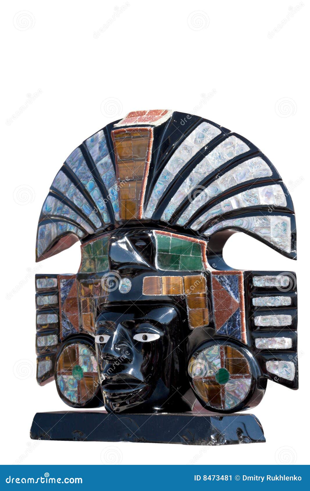 Bust Of Ancient Aztec Deity Royalty-Free Stock Photography ...