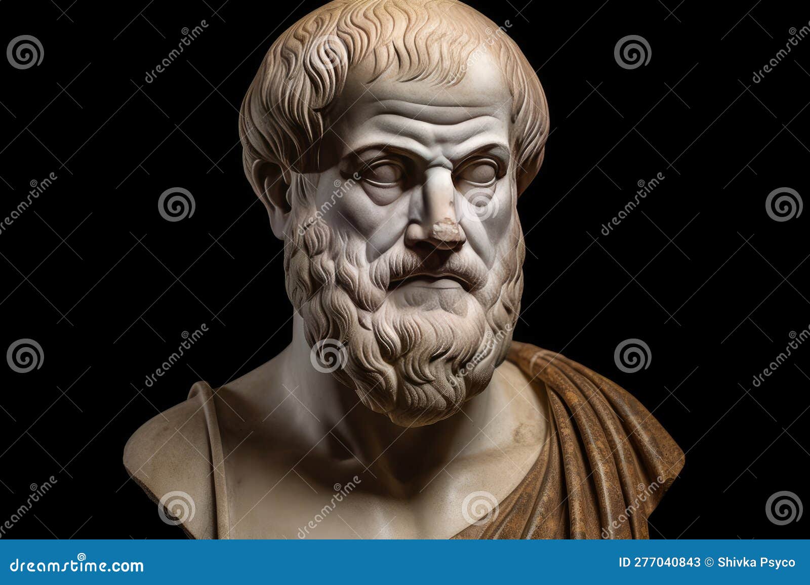 Aristotle Statue, Generative AI Illustration Stock Image ...