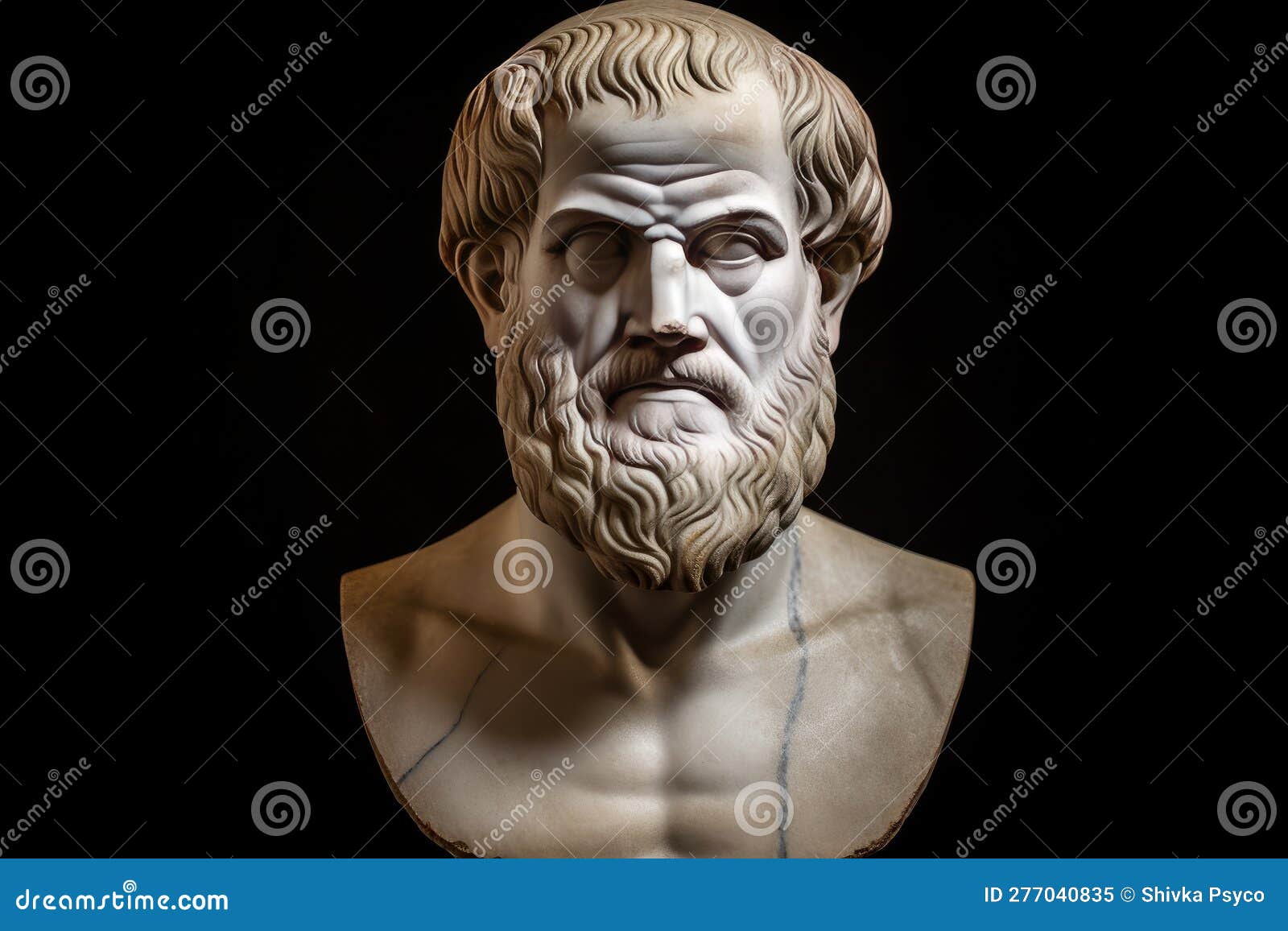 Bust of Aristotle Philosopher of Greece Generative AI Stock ...