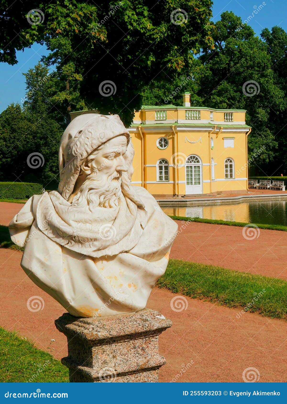 Bust of Borey in the Catherine Park in Pushkin Stock Image - Image of ...