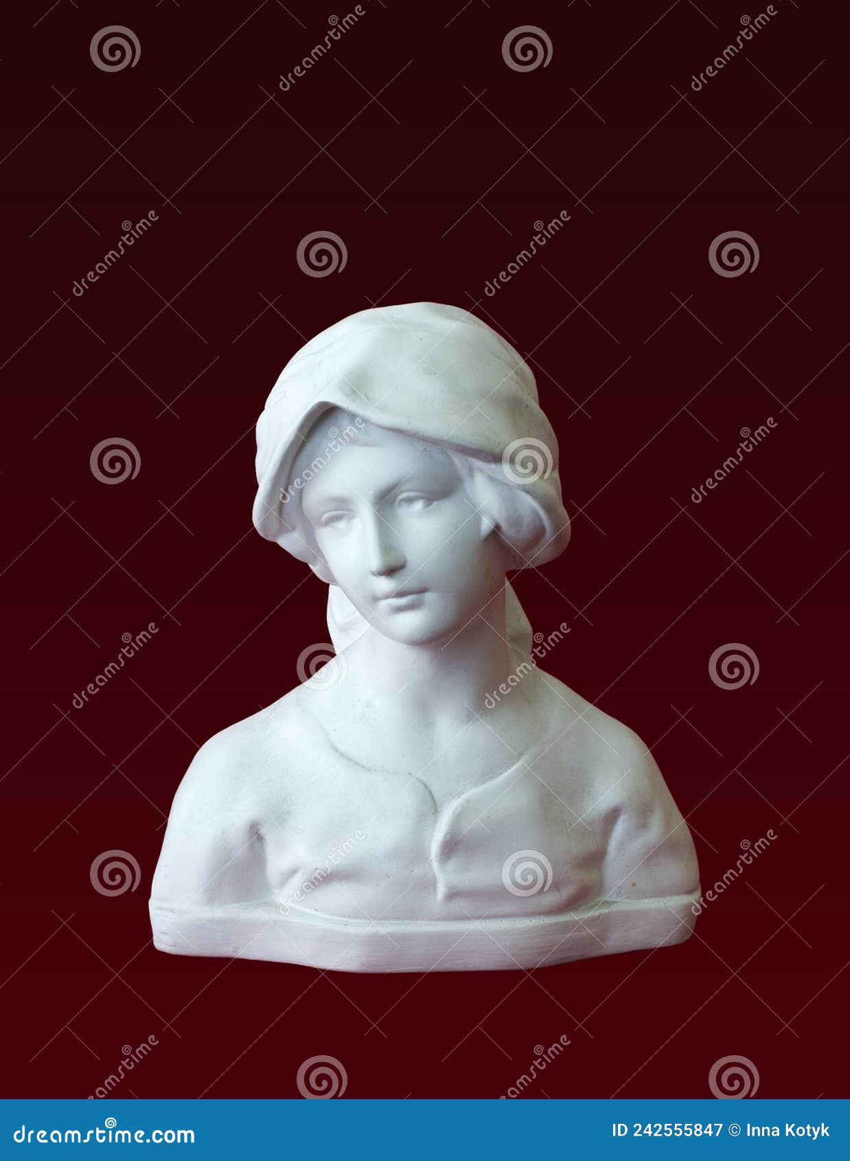 Bust of a Girl, Plaster Model, Cast, Object for Drawing. the Study of ...
