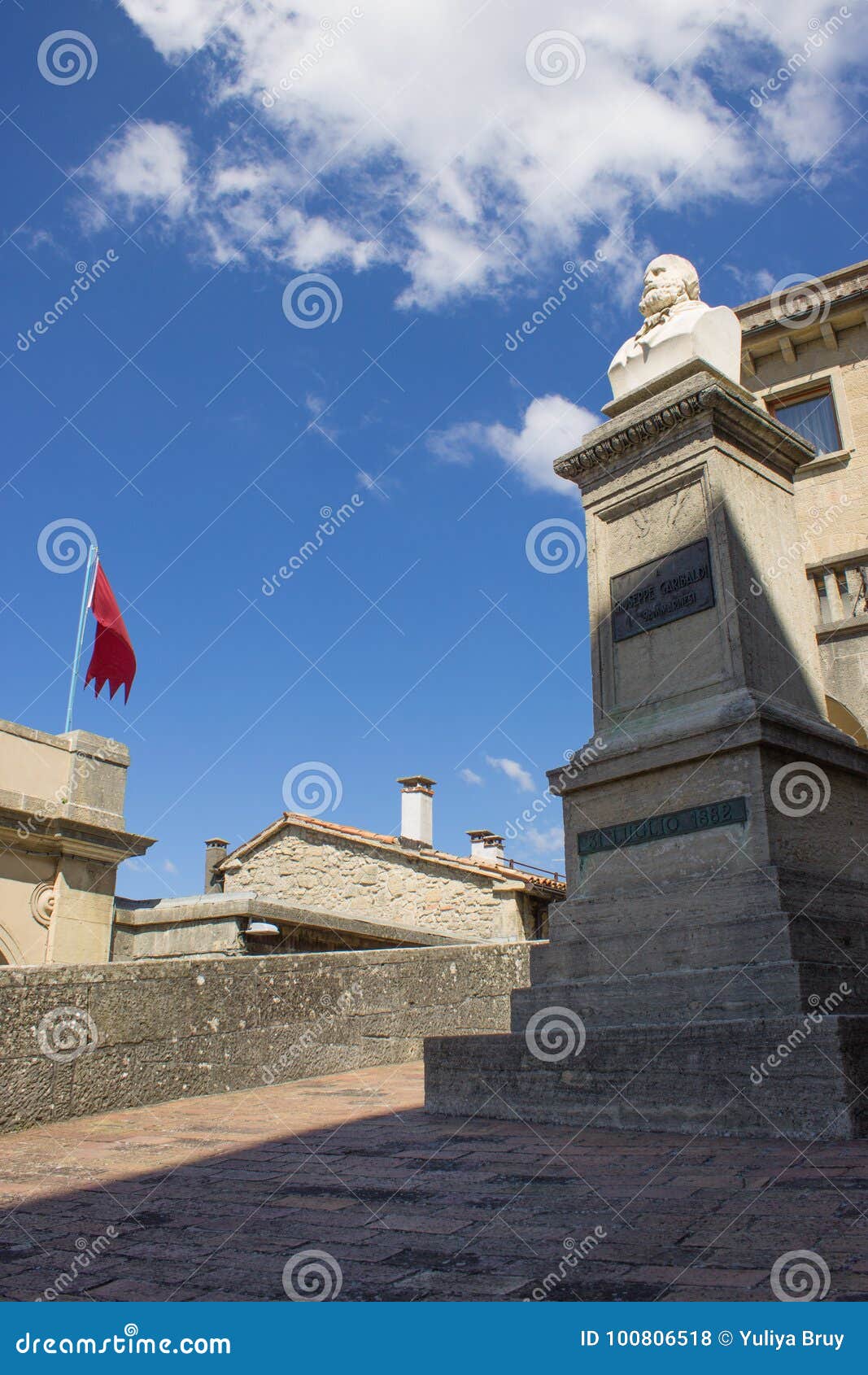 Bust of Giuseppe Garibaldi, San Marino, 17 July 2017 Editorial Stock ...