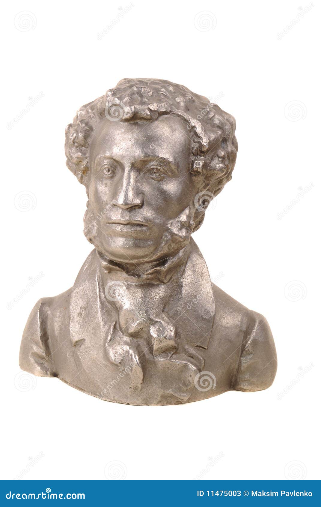 Bust of Great Russian Poet Pushkin Stock Image - Image of profile, face ...