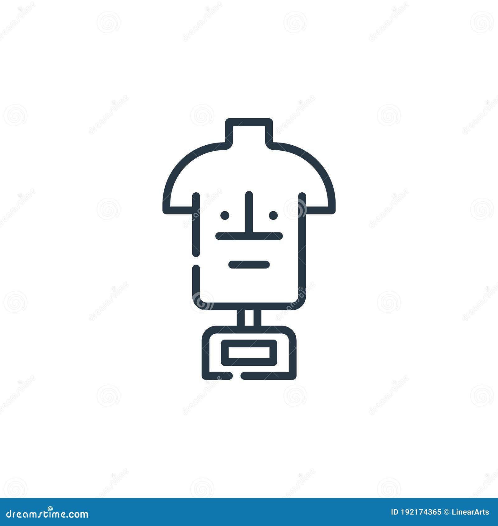 Bust Icon Vector from Museum Concept. Thin Line Illustration of Bust ...