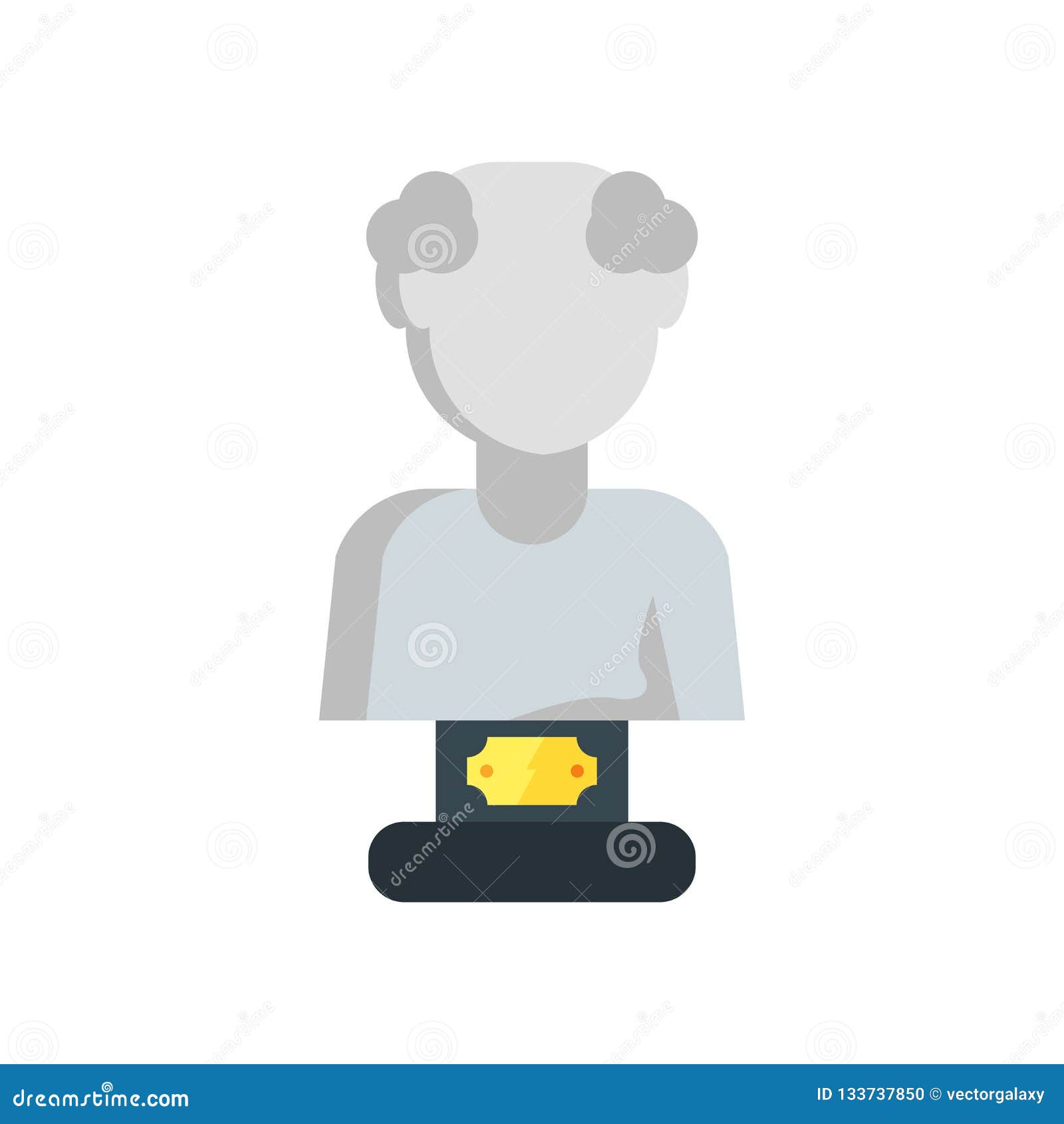 Bust Icon Vector Sign and Symbol Isolated on White Background, B Stock ...