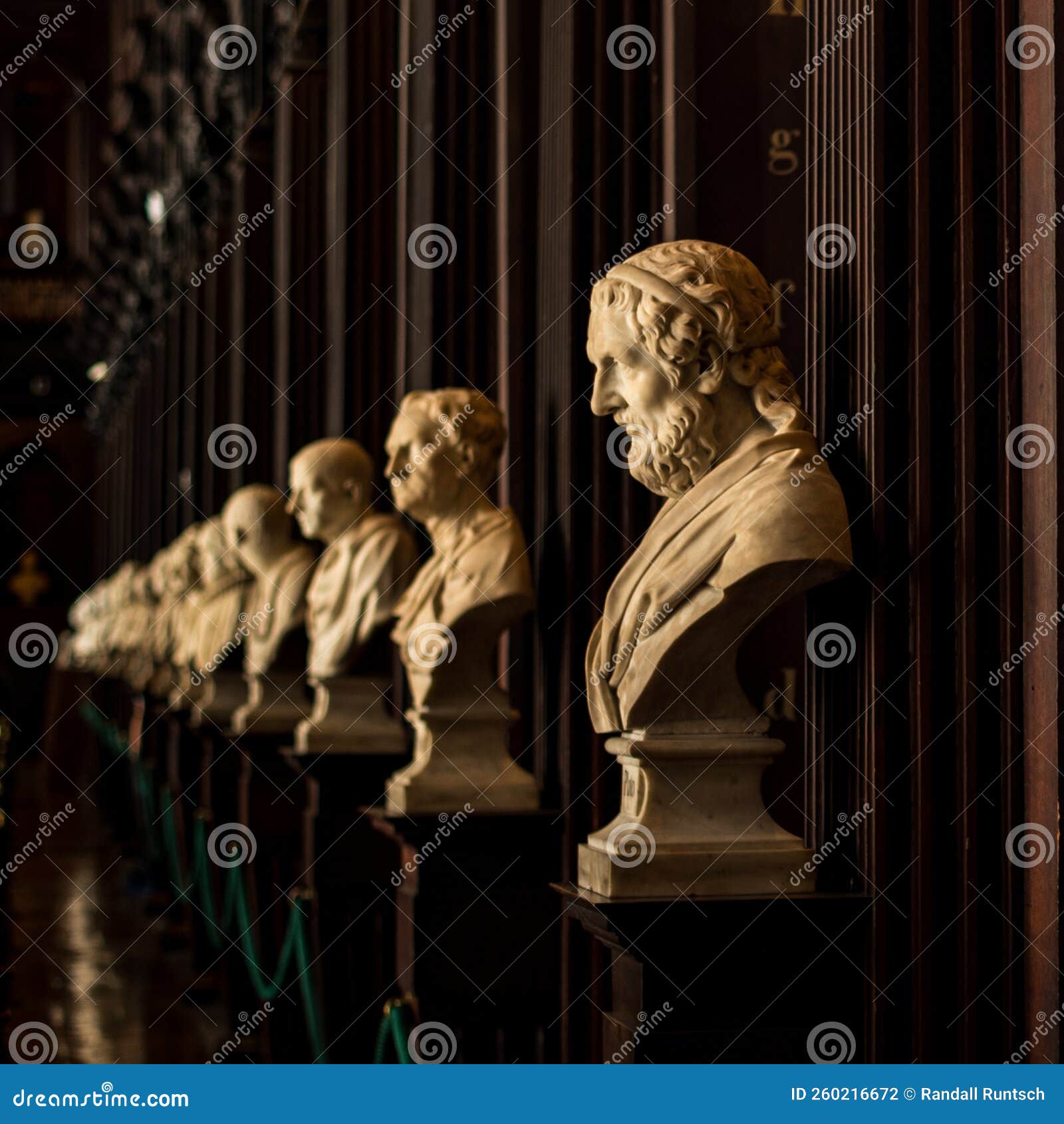 Bust Of Plato In Long Room Of Trinity College Old Library In Dublin ...