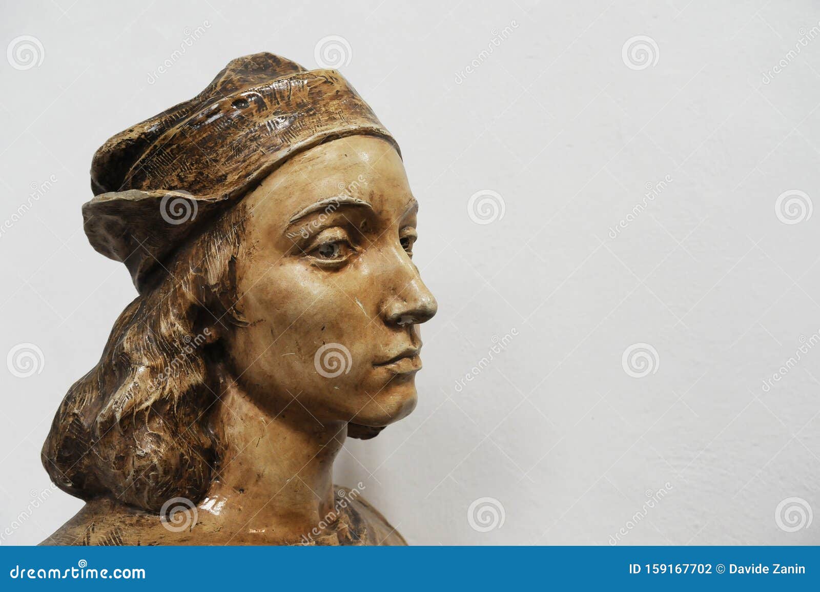 Bust of Raffaello Sanzio, Known As Raphael. Copy Space on the ...