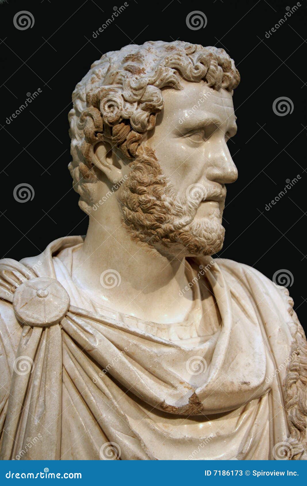 Bust of Roman Emperor stock image. Image of bust, king - 7186173