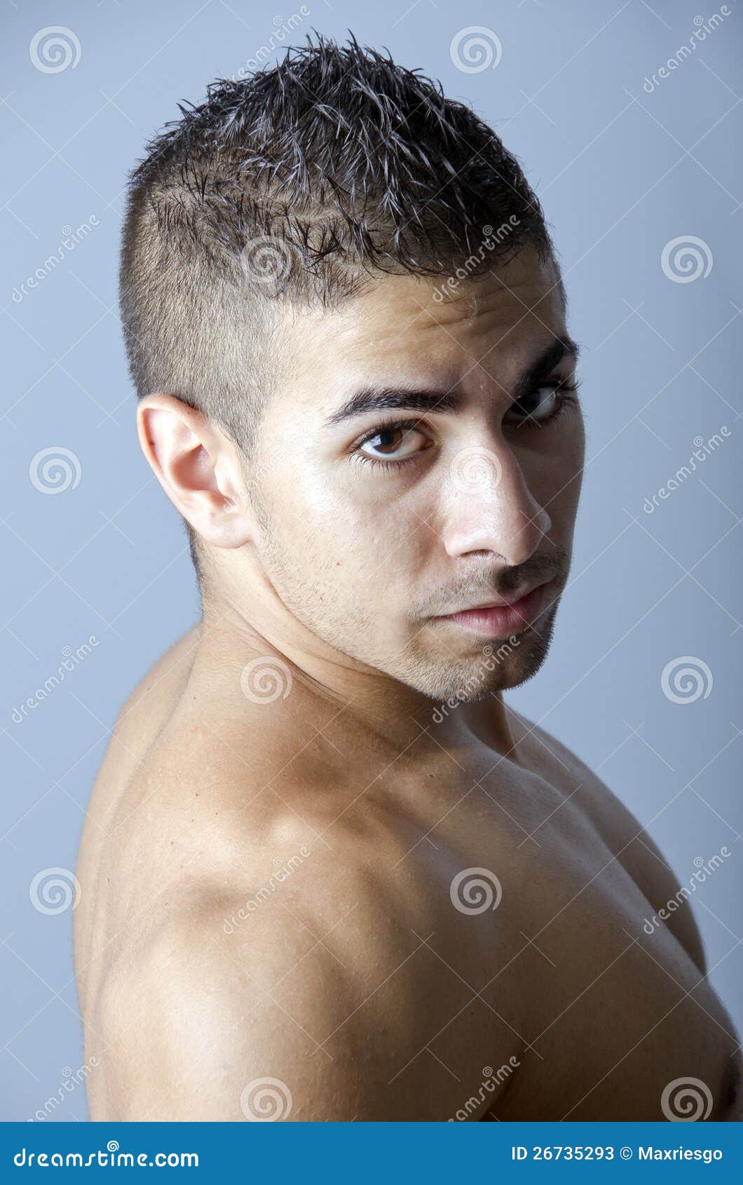 Bust of strong boy stock image. Image of strength, challenging - 26735293