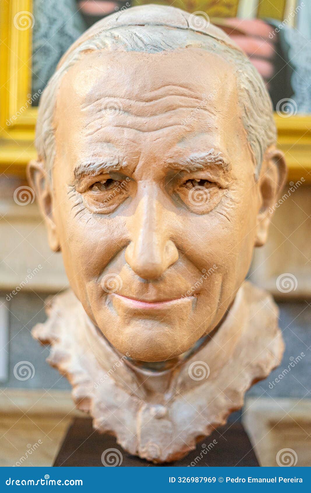 Bust, Super Realistic Statue of Pope John Paul II Editorial Stock Image ...