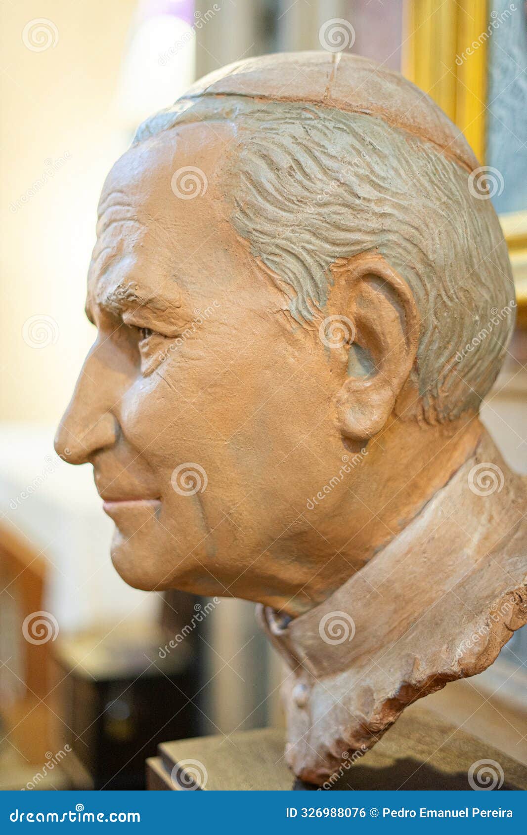 Bust, Super Realistic Statue Of Pope John Paul II Editorial Image ...