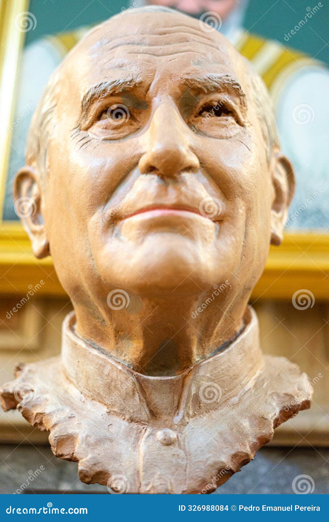 Bust, Super Realistic Statue of Pope John Paul II Stock Photo - Image ...