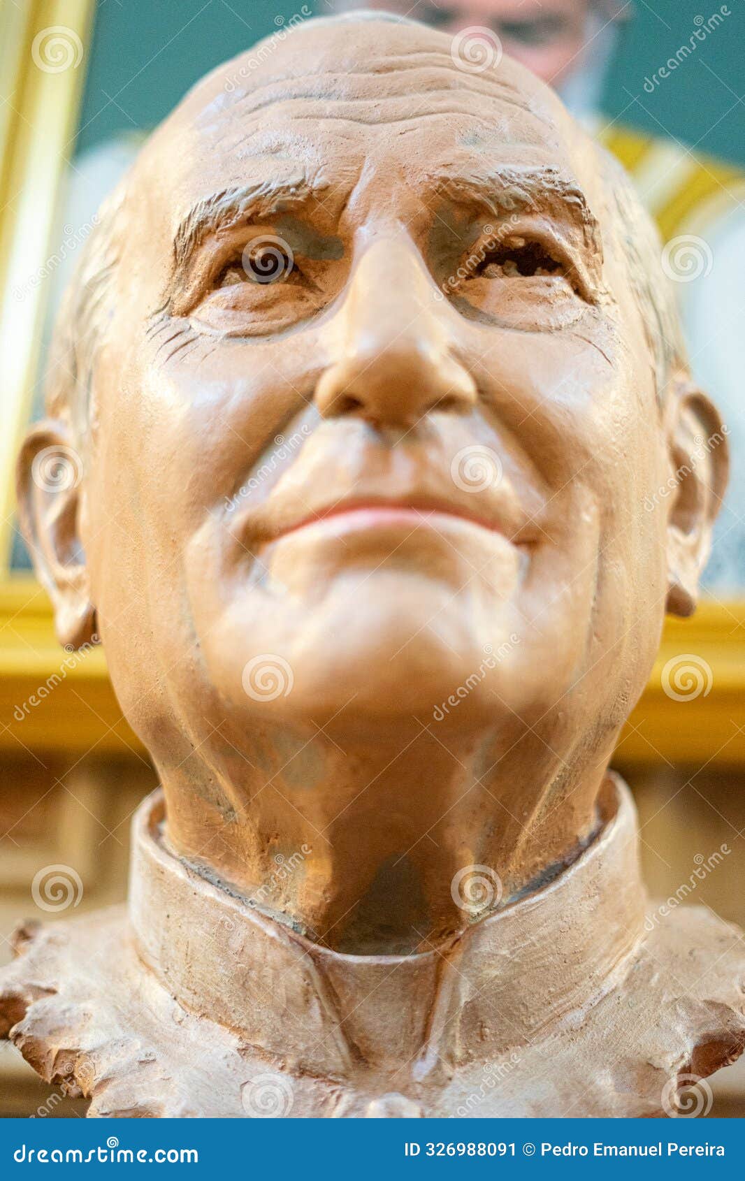 Bust, Super Realistic Statue of Pope John Paul II Stock Image - Image ...