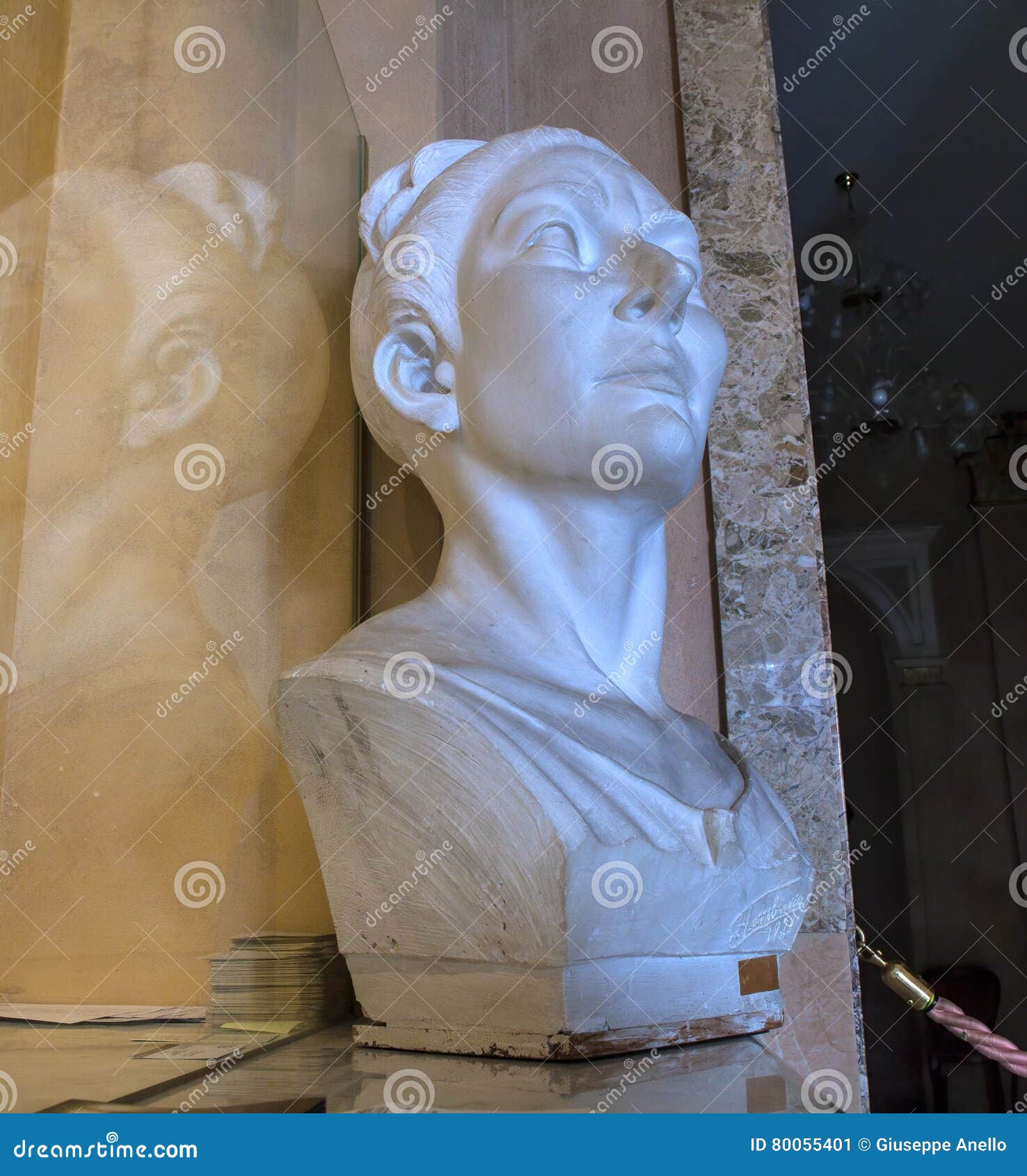 Bust of woman stock image. Image of chalk, bust, statue - 80055401