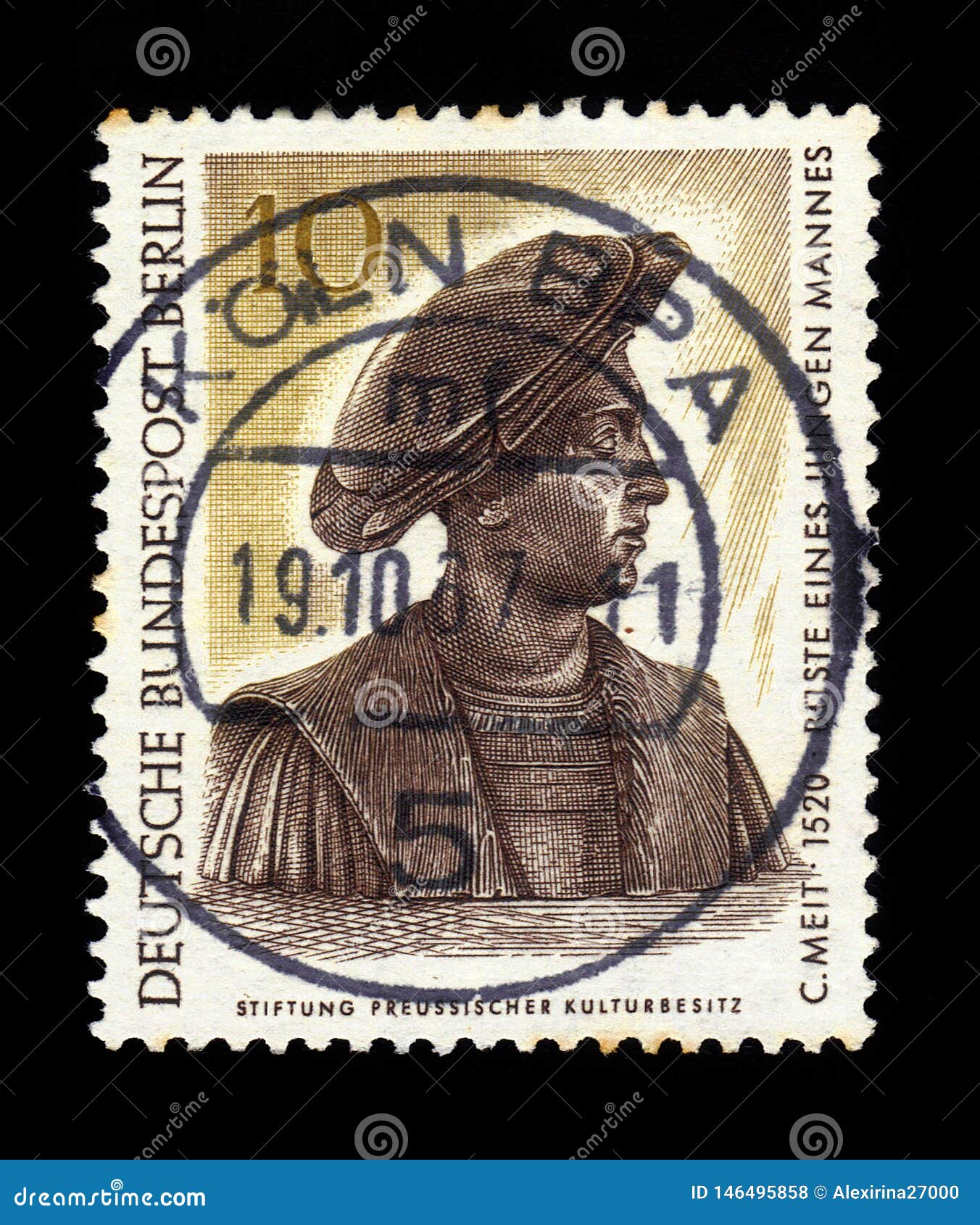 Bust of a Young Man by Conrad Meit, Miniature Editorial Stock Photo ...