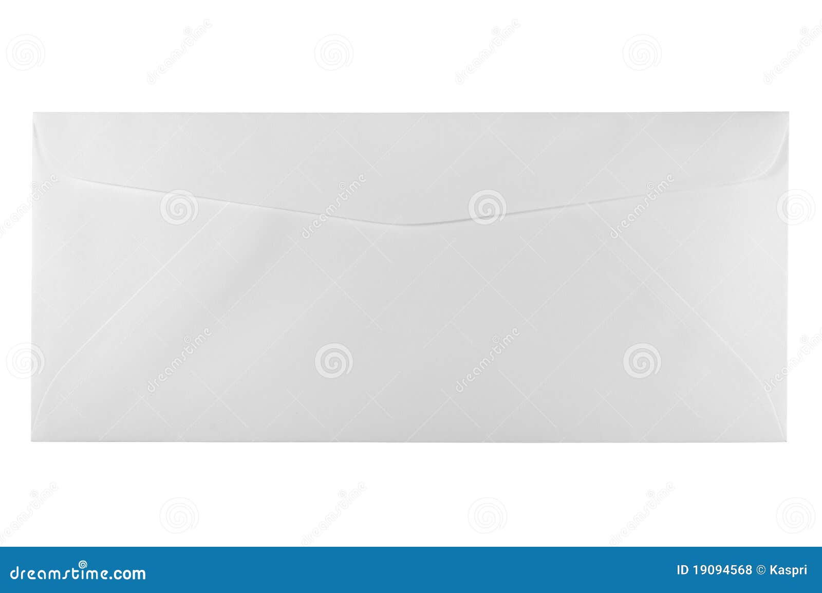 Busta Bianca Inutilizzata Di Formato Della Lettera Isolata Fotografia ...