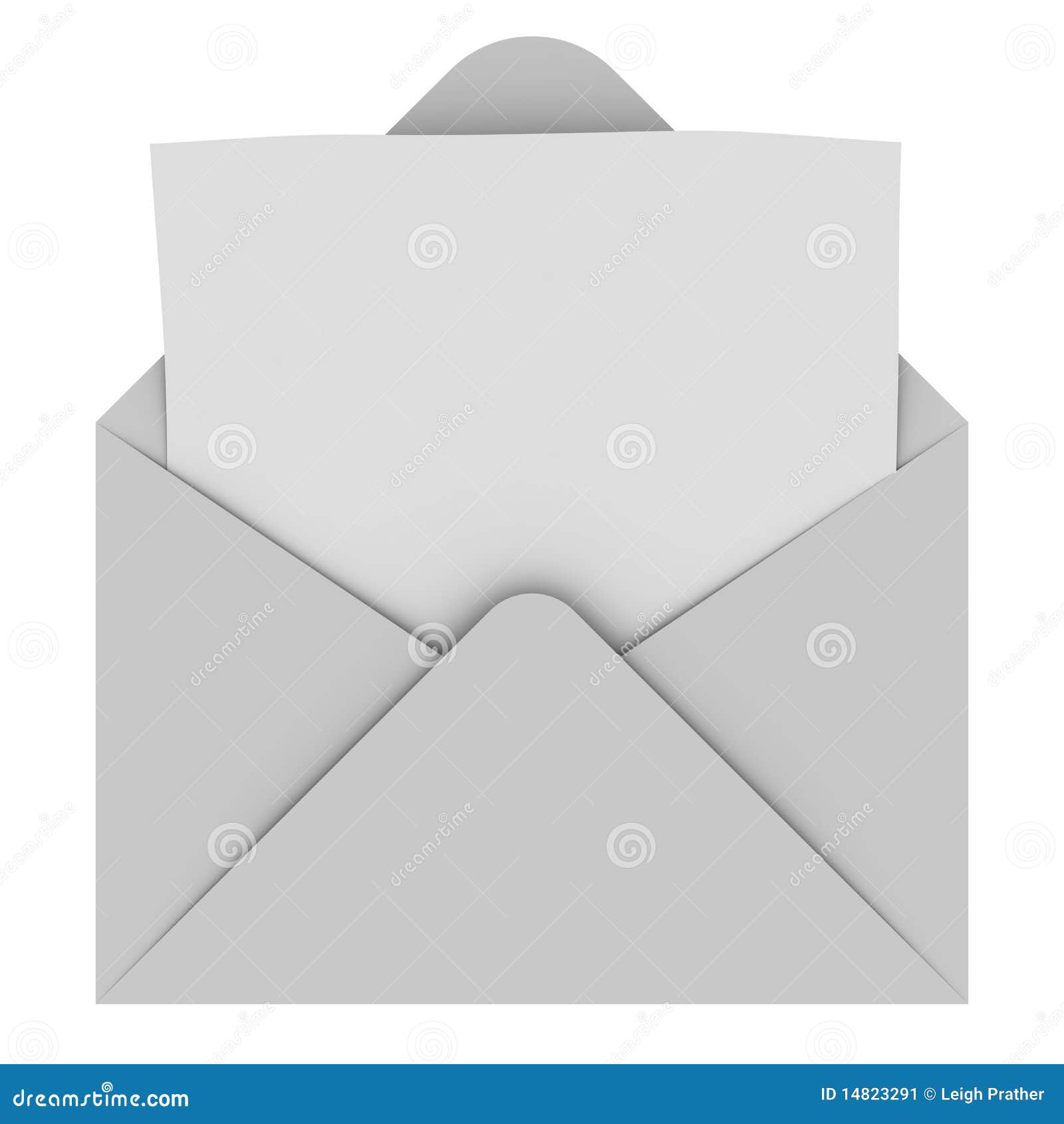 Busta Con La Lettera in Bianco Illustrazione di Stock - Illustrazione ...