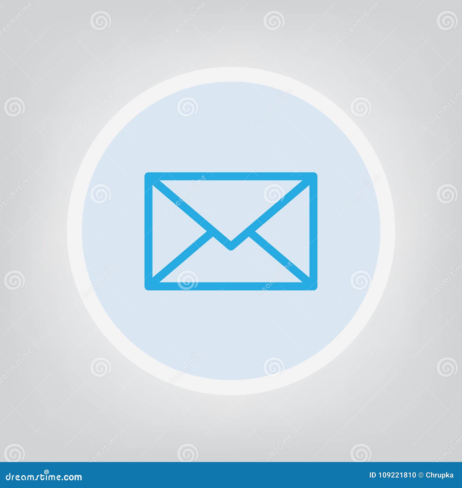 Busta, icona del email illustrazione vettoriale. Illustrazione di ...