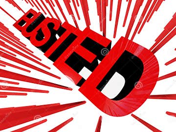 Busted banner stock illustration. Illustration of marketing - 7055709