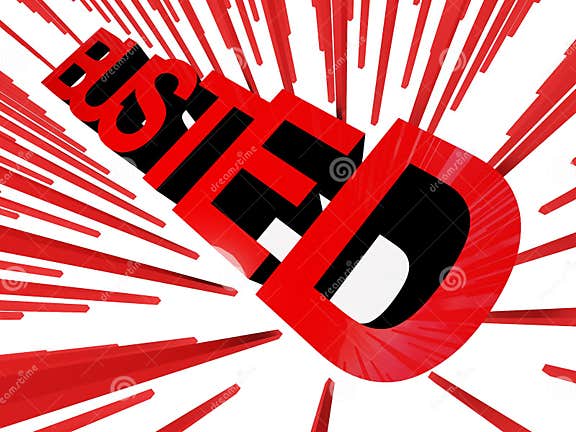 Busted banner stock illustration. Illustration of marketing - 7055709