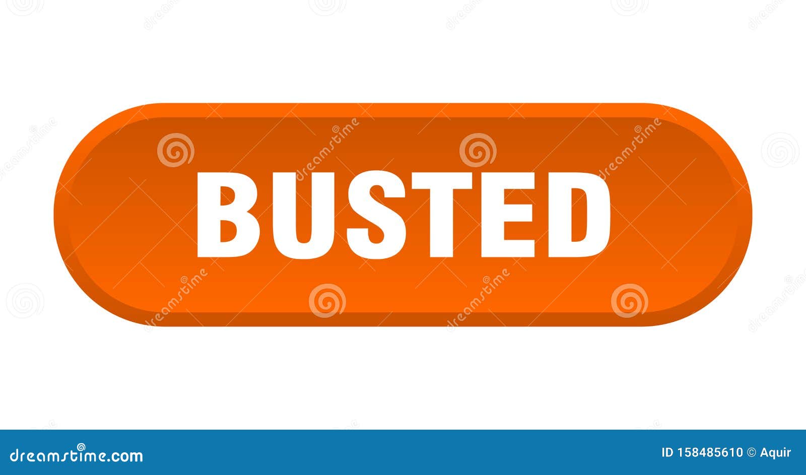 Busted button stock vector. Illustration of sign, sticker - 158485610