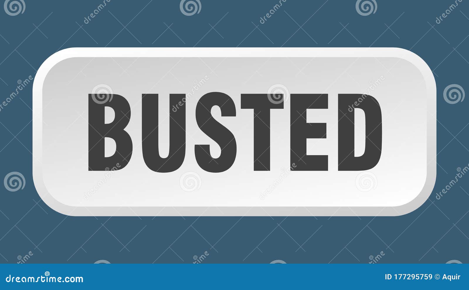 Busted Button. Busted Square 3d Push Button Stock Vector - Illustration ...