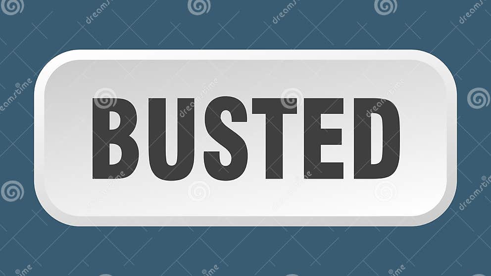 Busted Button. Busted Square 3d Push Button Stock Vector - Illustration ...