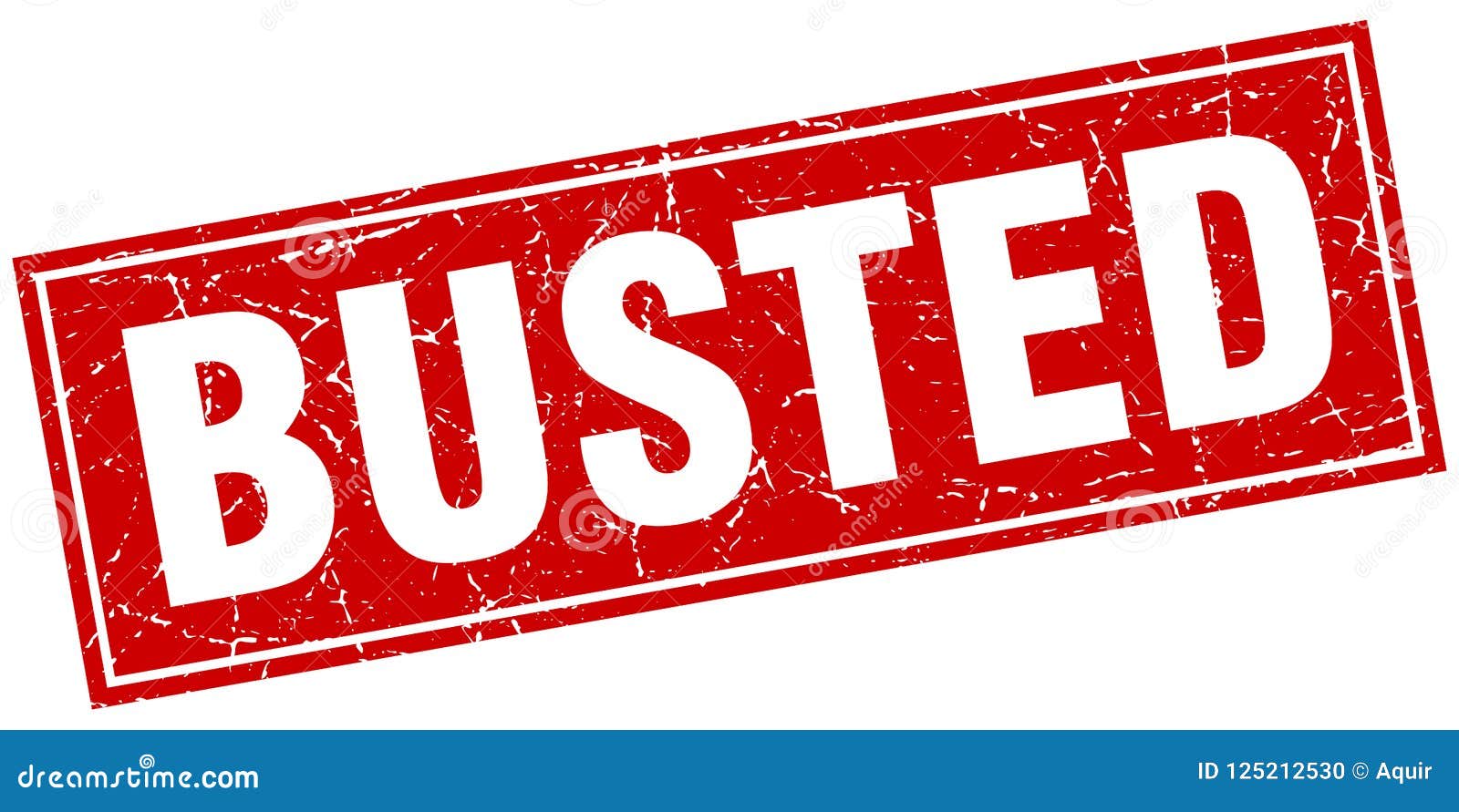 Busted stamp stock vector. Illustration of seal, isolated - 125212530