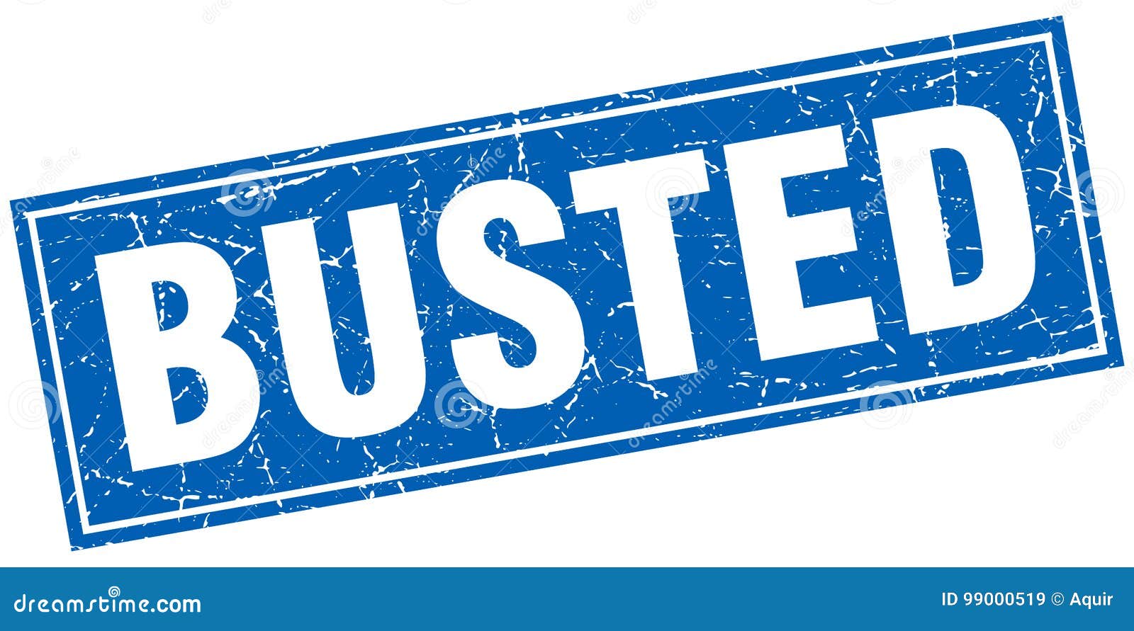 Busted stamp stock vector. Illustration of sticker, label - 99000519