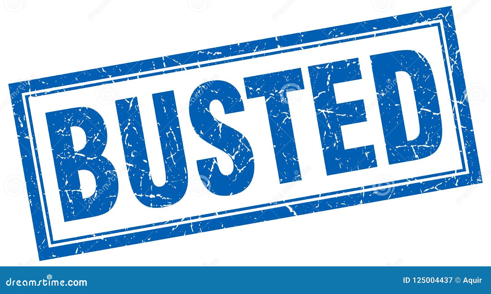 Busted stamp stock vector. Illustration of vintage, rubber - 125004437