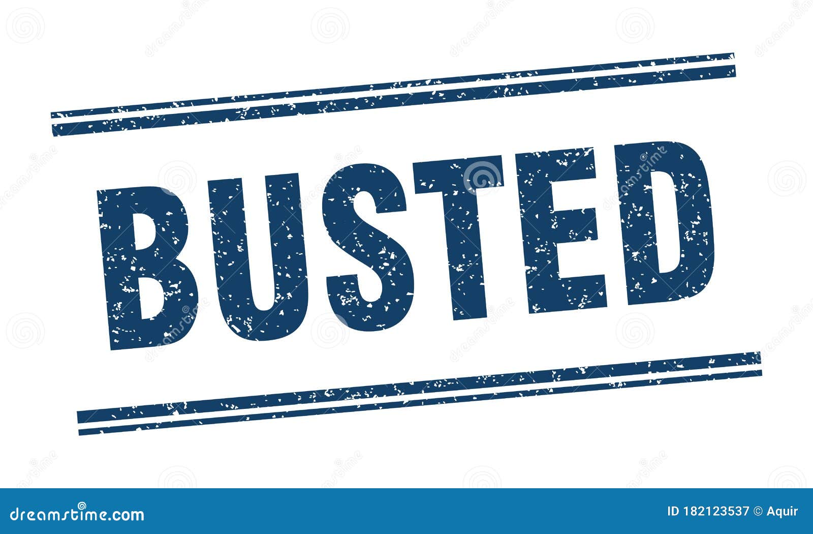 Busted Stamp Cartoon Vector | CartoonDealer.com #122344913
