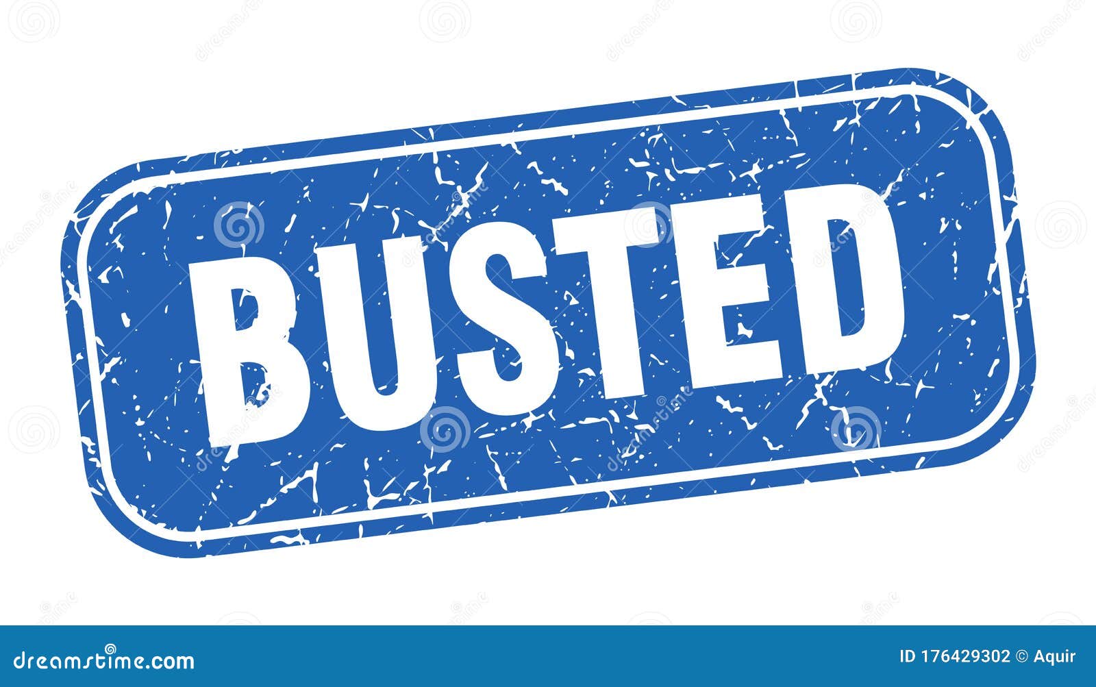 Busted Stamp. Busted Square Grungy Isolated Sign Stock Vector ...