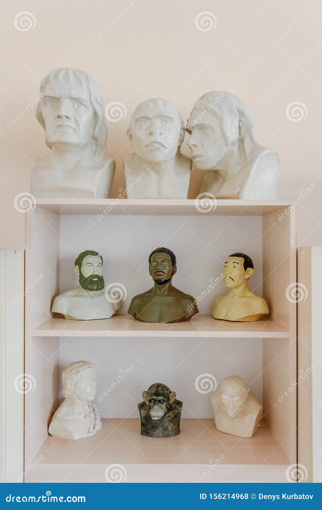 Sculpture Of Australopithecus At A Science Museum Editorial Photo ...