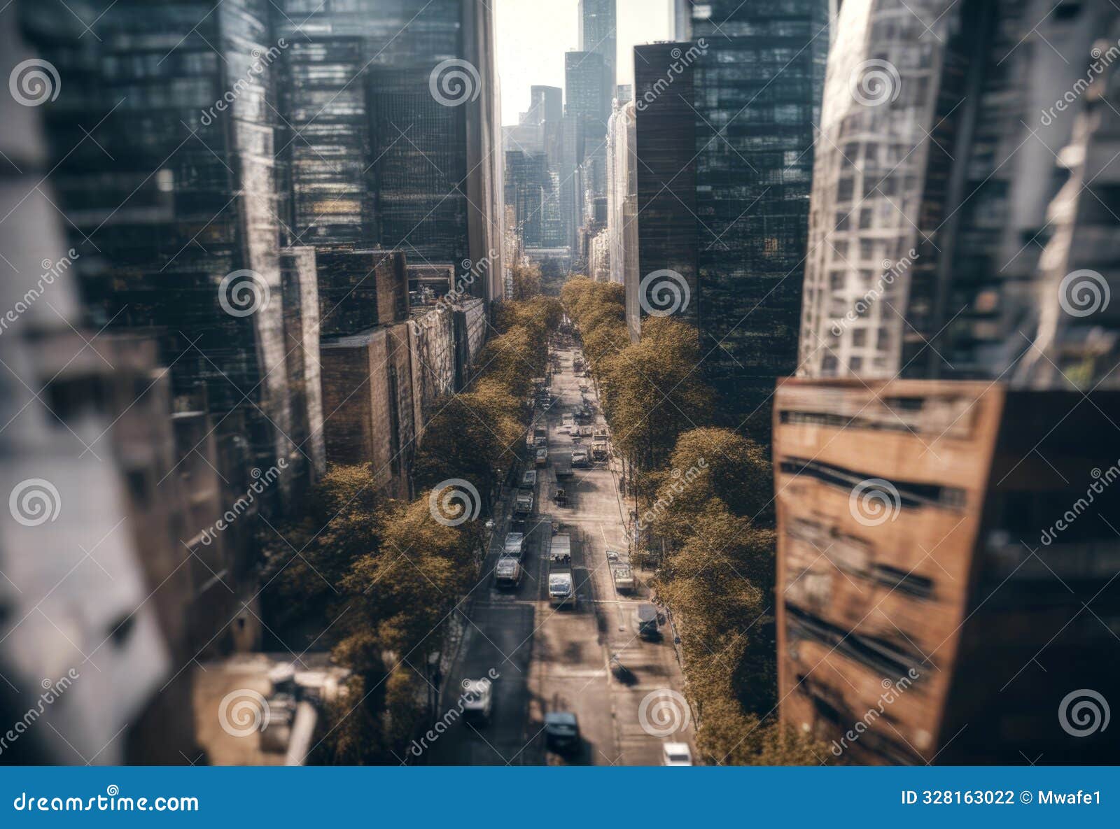 Bustling City Nature Development Geometric Environment Architecture ...