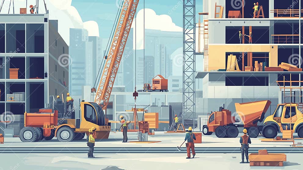 Construction Workers Engaging in Multiple Activities at an Urban ...