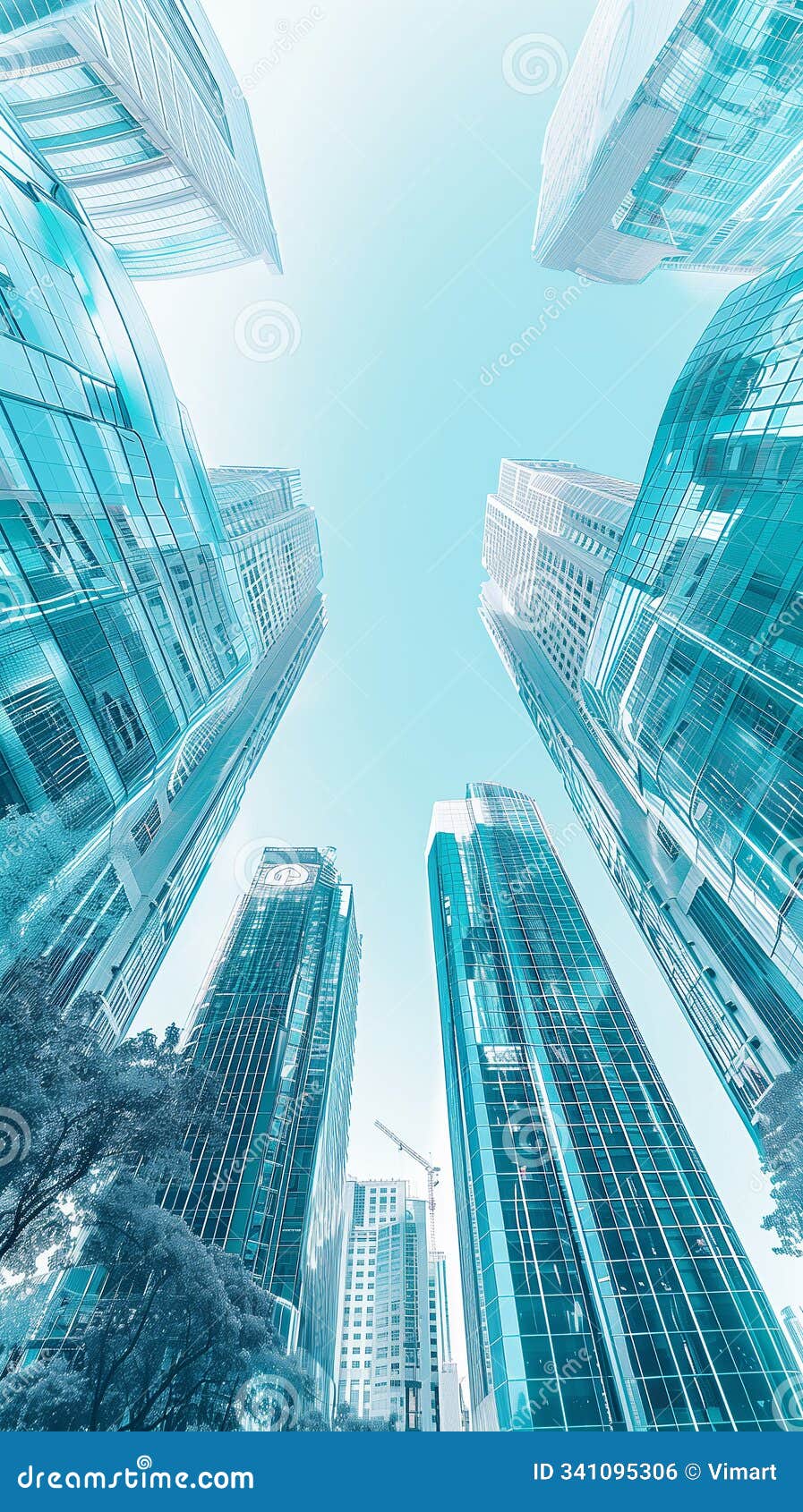 Bustling Metropolis, Captured from a Ground-level Perspective. the ...