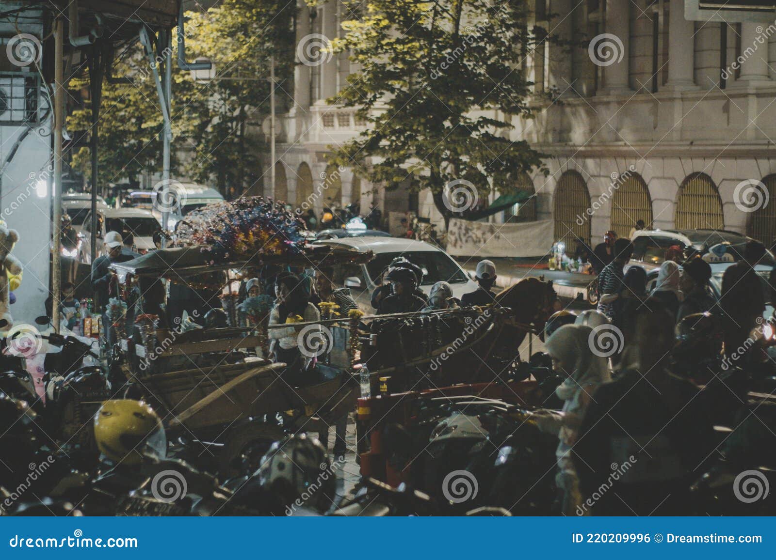 Bustling Old Town. Various Kinds of People Gathered Here Editorial ...