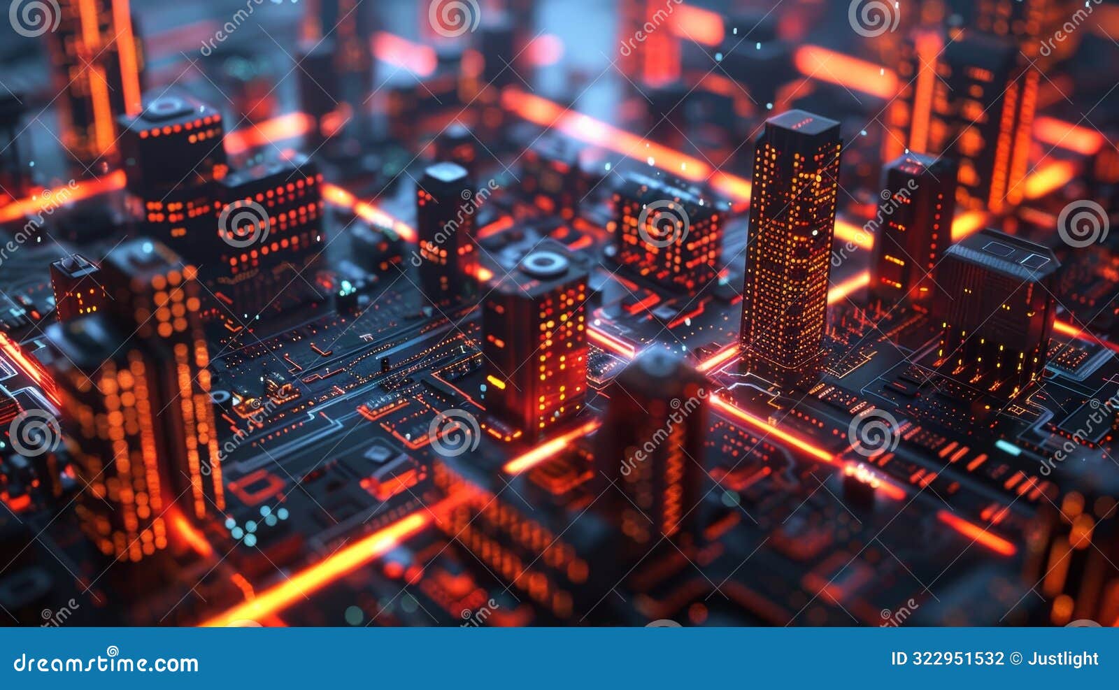 A Bustling Smart City with Autonomous Vehicles Smart Homes and ...