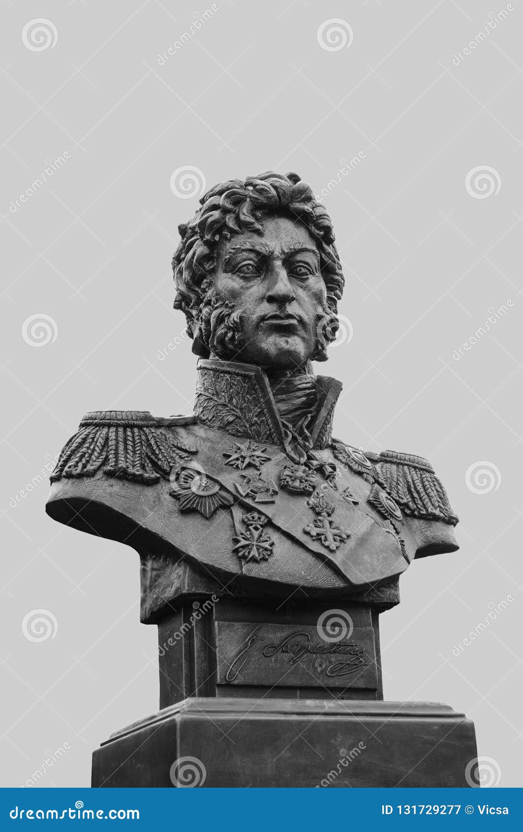 Busto De General Peter Bagration Imagen de archivo - Imagen de cara ...