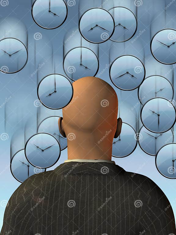 Busy stock illustration. Illustration of passing, clock - 3520005