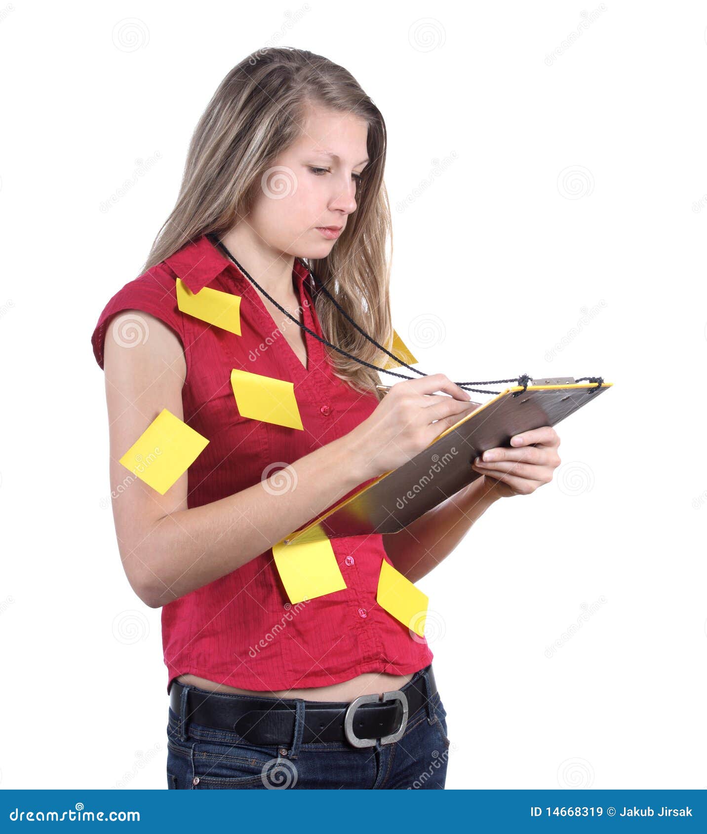 Busy administrative worker stock image. Image of reminder - 14668319